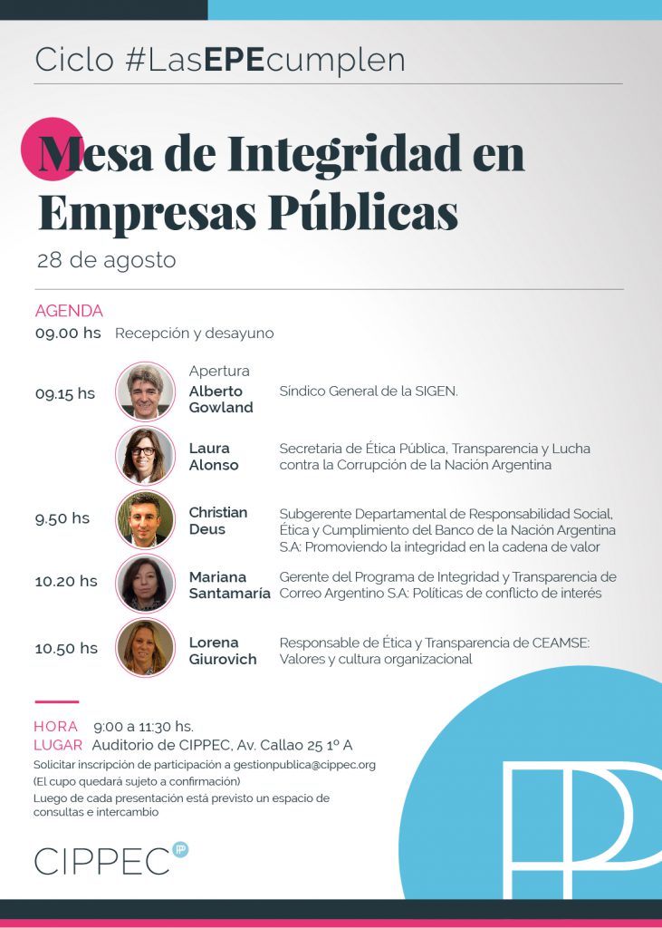 Mesa de Integridad sobre Empresas Públicas